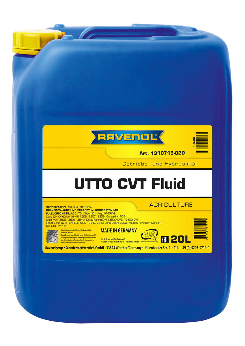 RAVENOL UTTO CVT Fluid 20L – Ravenol Norge